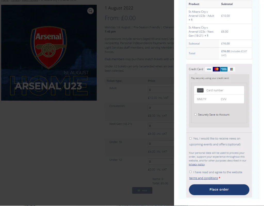 Ticket purchases - step by step guide